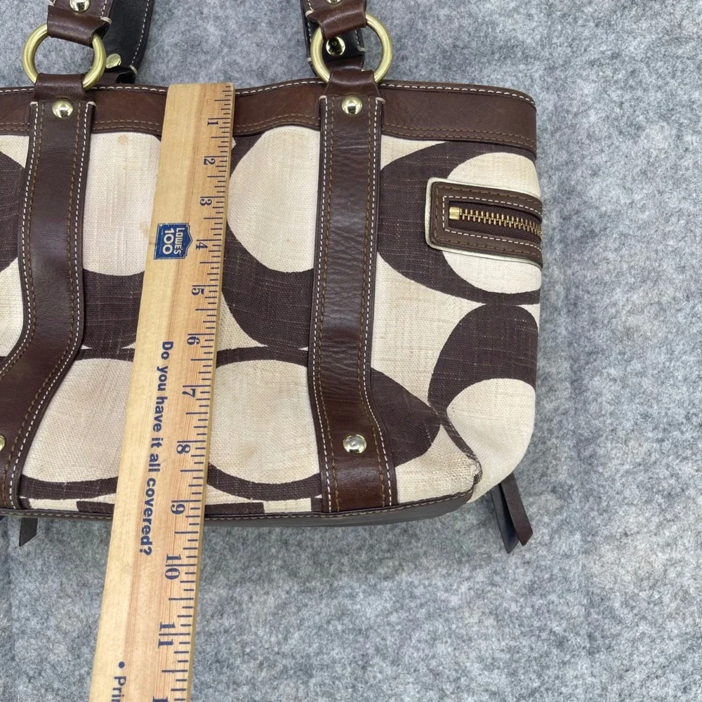 Coach | Bags | Coach Legacy Signature Satchel Bag Women Medium Brown C ...